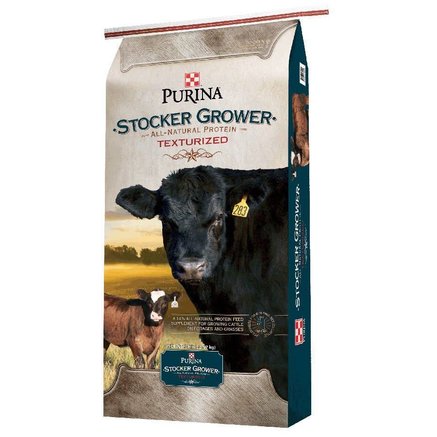 Purina All Natural Protein Stocker Grower Cattle Feed - 50 Lb.