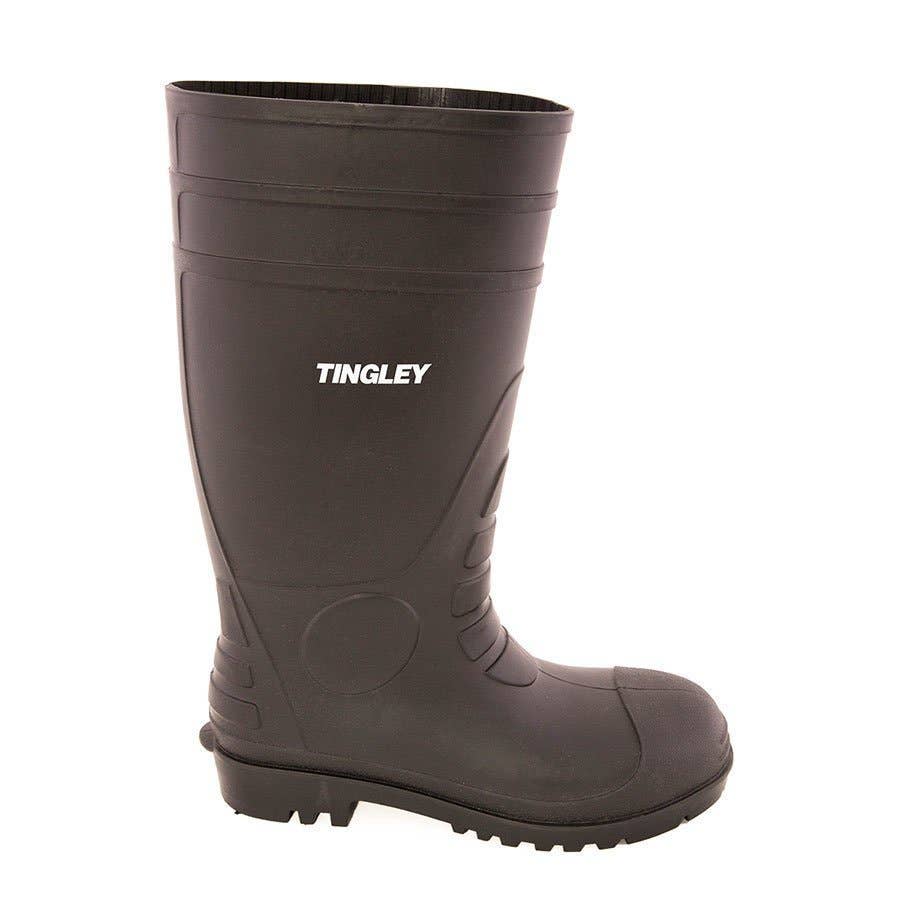 Tingley Rubber Men's Plain Toe General Purpose Rubber Boots - Black