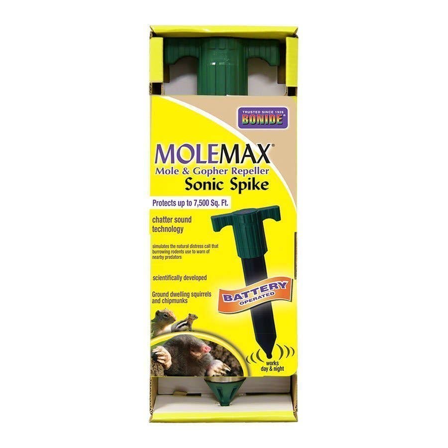 Bonide MoleMax Sonic Spike Mole and Gopher Repeller