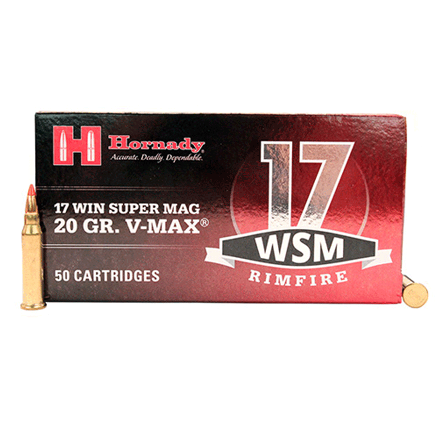 Hornady 17 Win Super Mag 20 gr V-MAX
