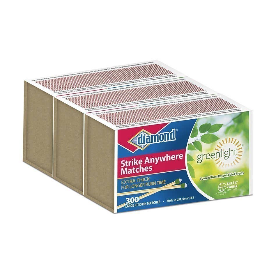 Diamond Greenlight Strike Anywhere Matches (3 Pk.)