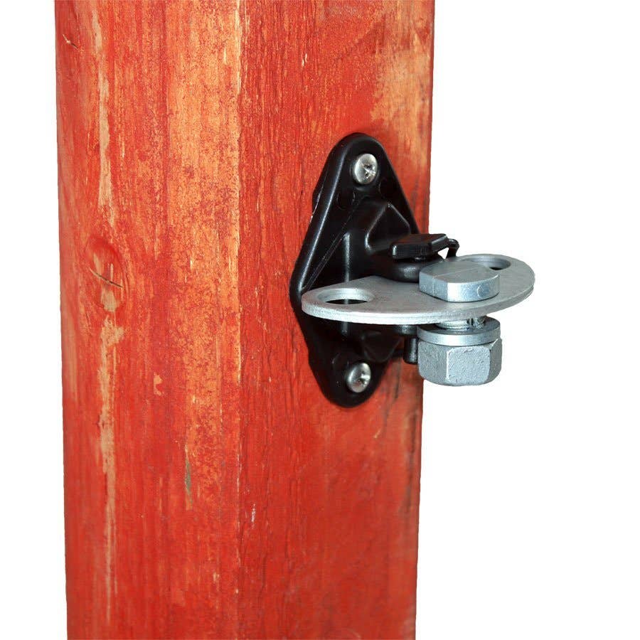 Powerfields 3-Way Electric Gate Connector - Wood Post