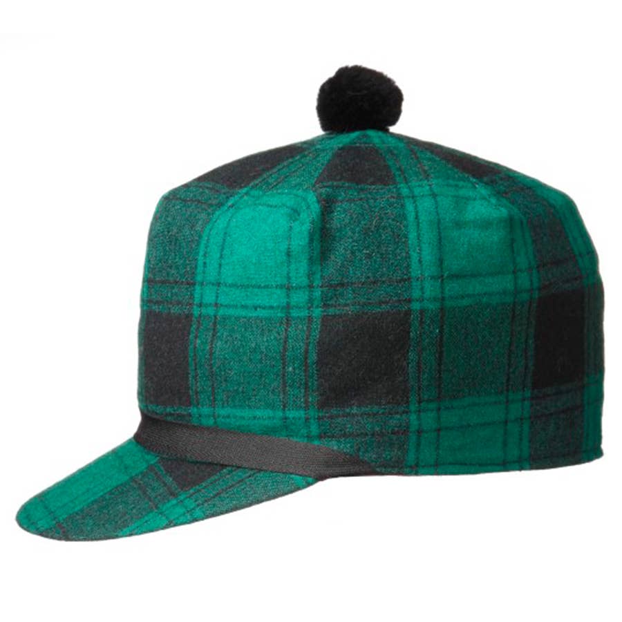Crown Cap Men's Basic Stockman Plaid Cap