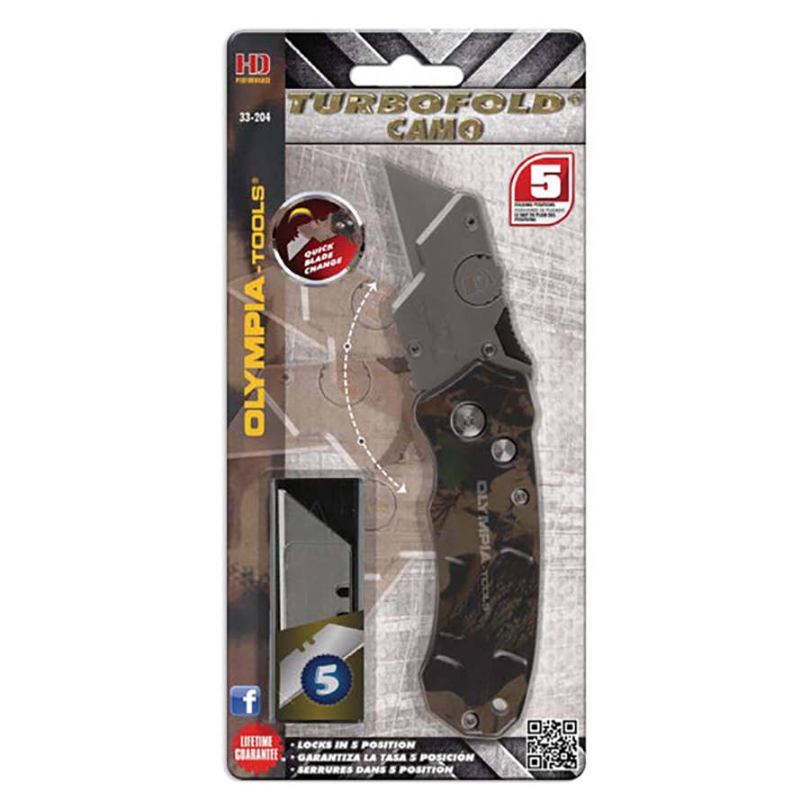 Olympia Tools Turbofold Utility Knife