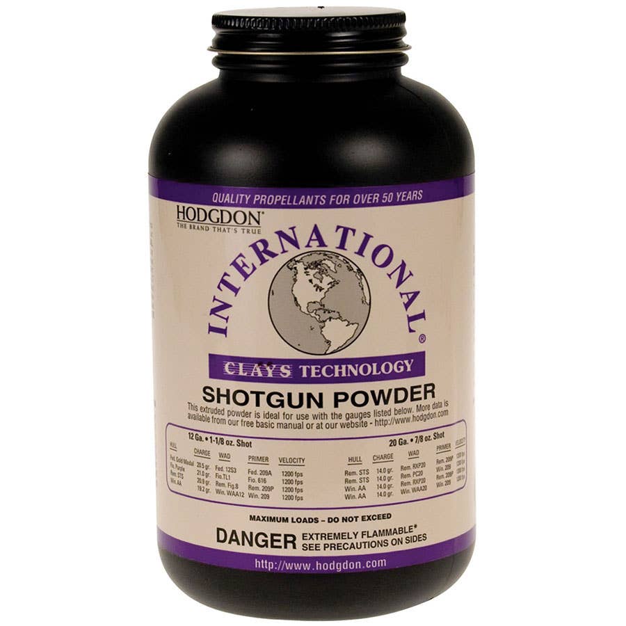 Hodgdon Pistol Shotgun International Clays Gun Powder - 1 lb