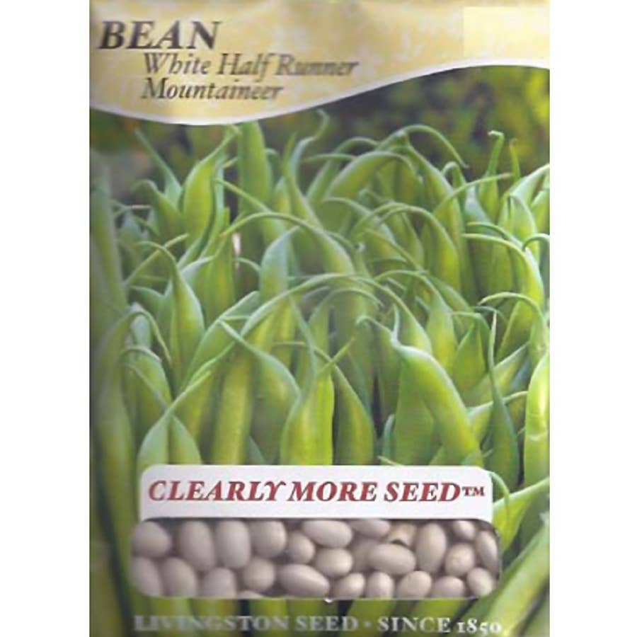 Livingston Seed White Half Runner Mountaineer Bean Seed