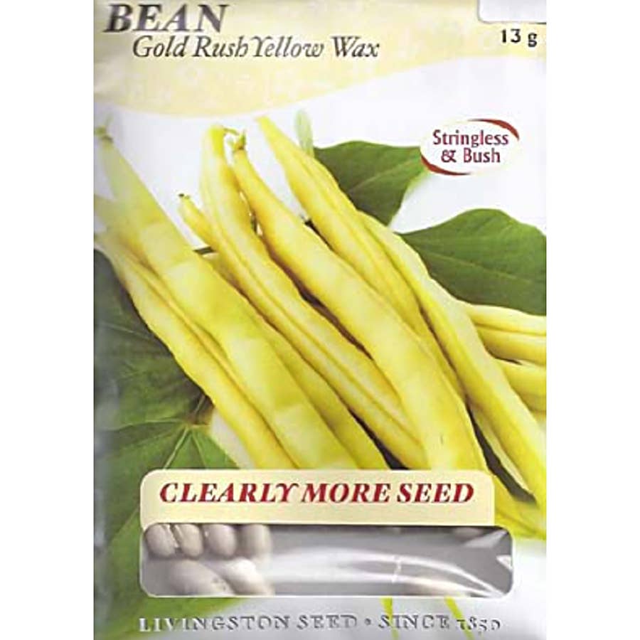 Livingston Seed Gold Rush Yellow Wax Bush Bean Seed