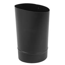 Gray Metal Products Black Oval to Round Boot Reducer - 7