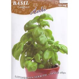 Livingston Seed Compact Basil Herb Seed