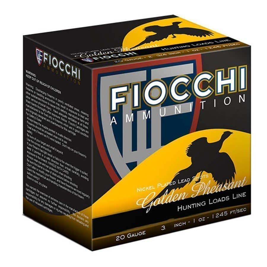 Fiocchi 20 Gauge Golden Pheasant 3"" Shotshells