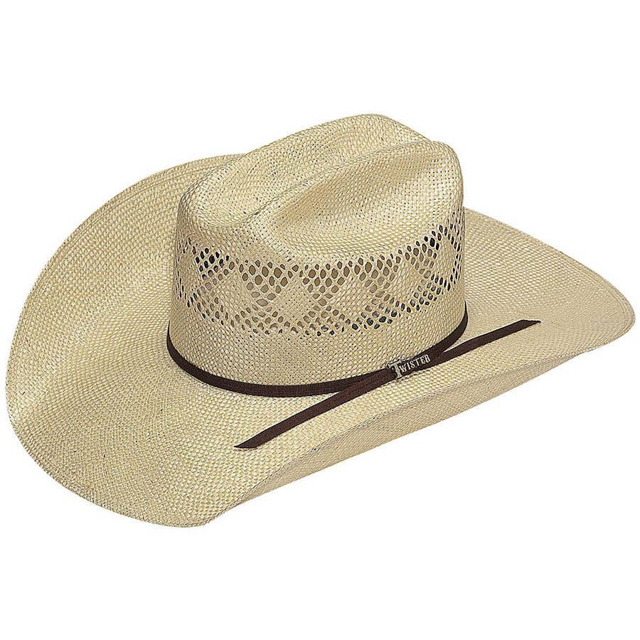 Twister Men's Sisal Straw Western Cowboy Hat - Natural
