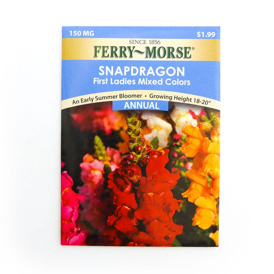 Ferry-Morse Snapdragon First Ladies Mixed Colors Seed