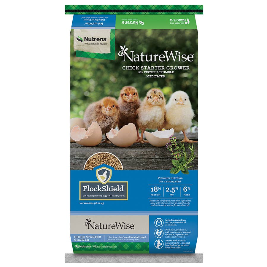 Nutrena Nature Wise Chick Starter Grower Feed Medicated