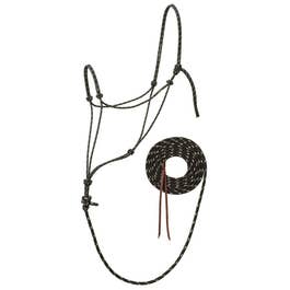 Weaver Silvertip Reflective Rope Halter with 5/16"" x 12' Lead