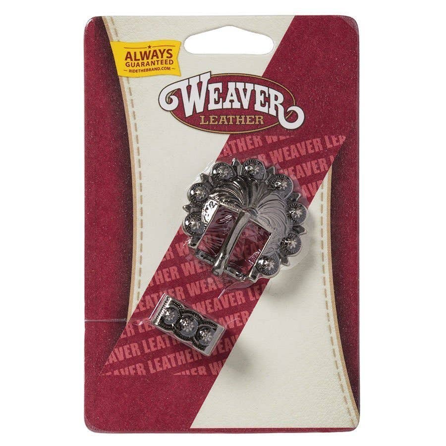 Weaver Berry Concho Buckle and Loop Set - 3/4