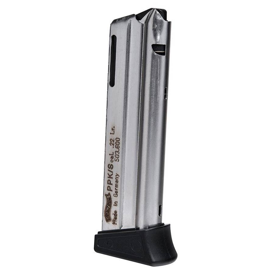 Walther PPK/S .22 LR Nickel Magazine - 10 Round
