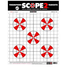 Thompson Target Scope 2 Sight-In Paper Shooting Target - 10 pk