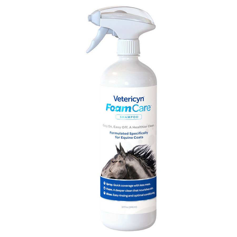 Vetericyn Equine Foaming Spray Shampoo