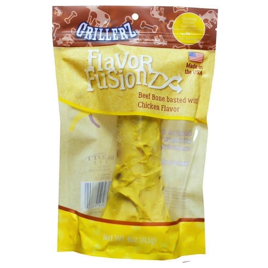 Grillerz Flavor Fusionz Beef Bone with Chicken Flavor Dog Treat