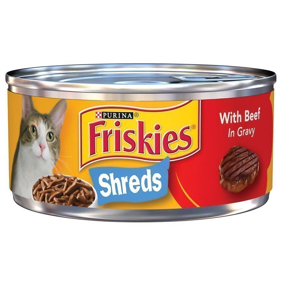 Friskies Savory Shreds with Beef in Gravy Wet Cat Food - 5.5 oz