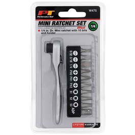 Wilmar Performance Tool Dr Mini Ratchet with Bits - 1/4""