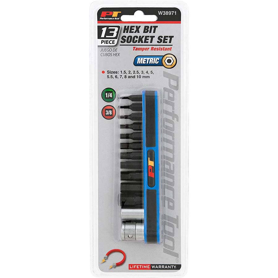 Wilmar Performance Tool MET Bit Socket Set - 1/4"" - 13 pcs