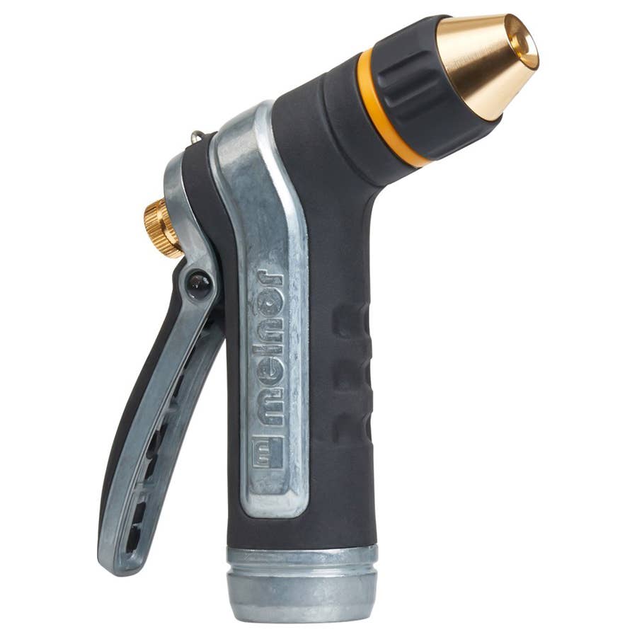 Melnor Heavy-Duty Metal Hose Nozzle with Rear Trigger