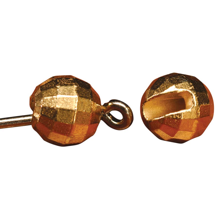 Hareline Faceted Slotted Tungsten Beads