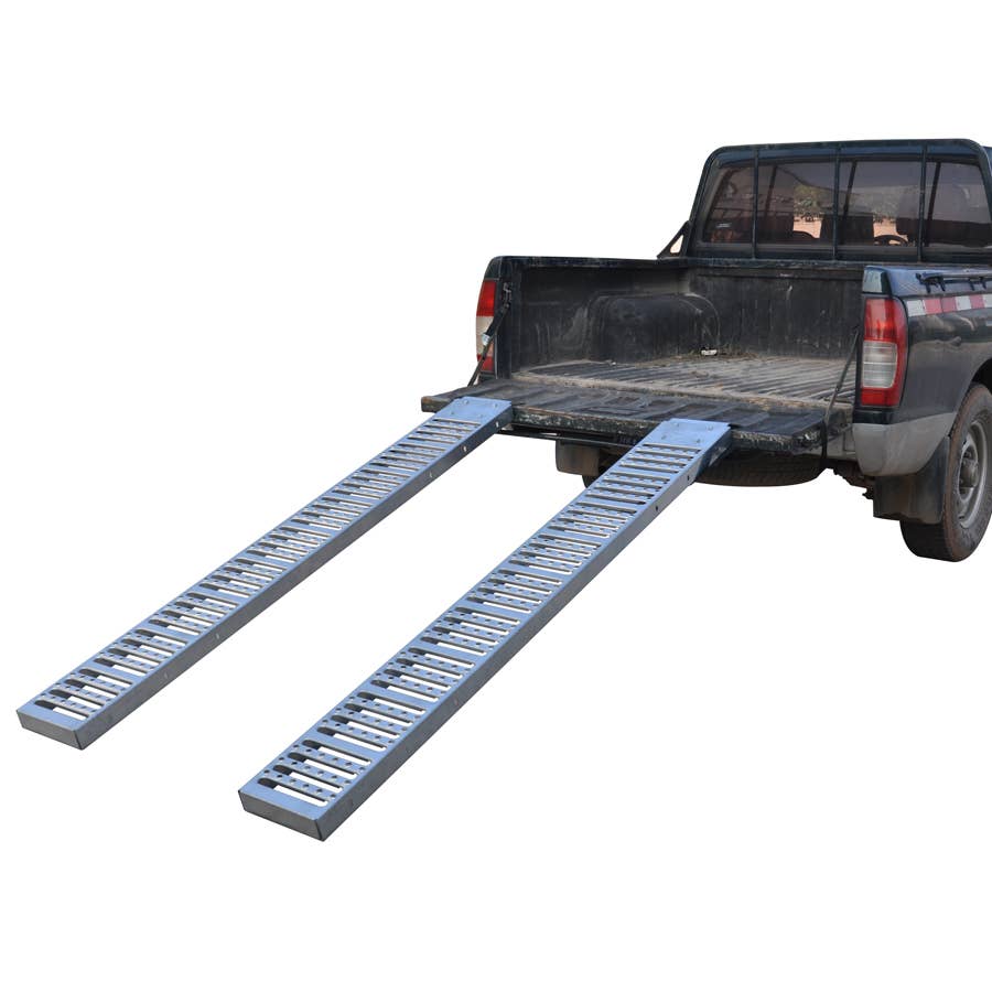 CargoMaster 72"" x 9"" Steel Ramp - Blue/white - 1000 lb