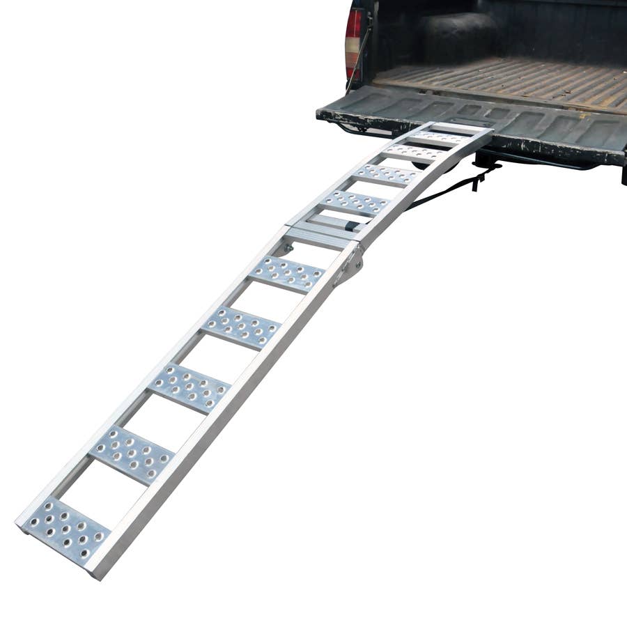 CargoMaster 90"" x 11"" Arched Aluminum Loading Ramp - Aluminum - 750 lb