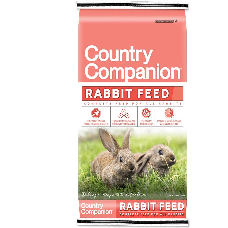 Country Companion 16% Rabbit Pellet Feed - 50 lb