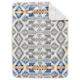 Pendleton Silver Bark Sherpa Stroller Blanket - Gray