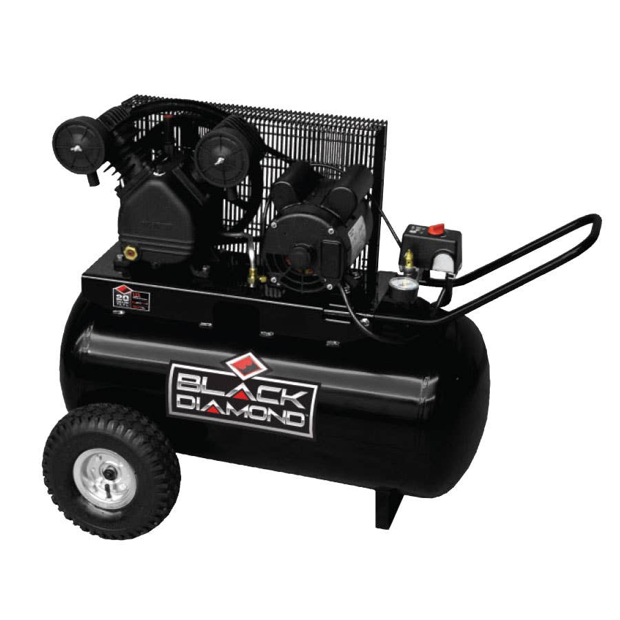 Black Diamond V-Twin Horizontal Compressor - 20 gal