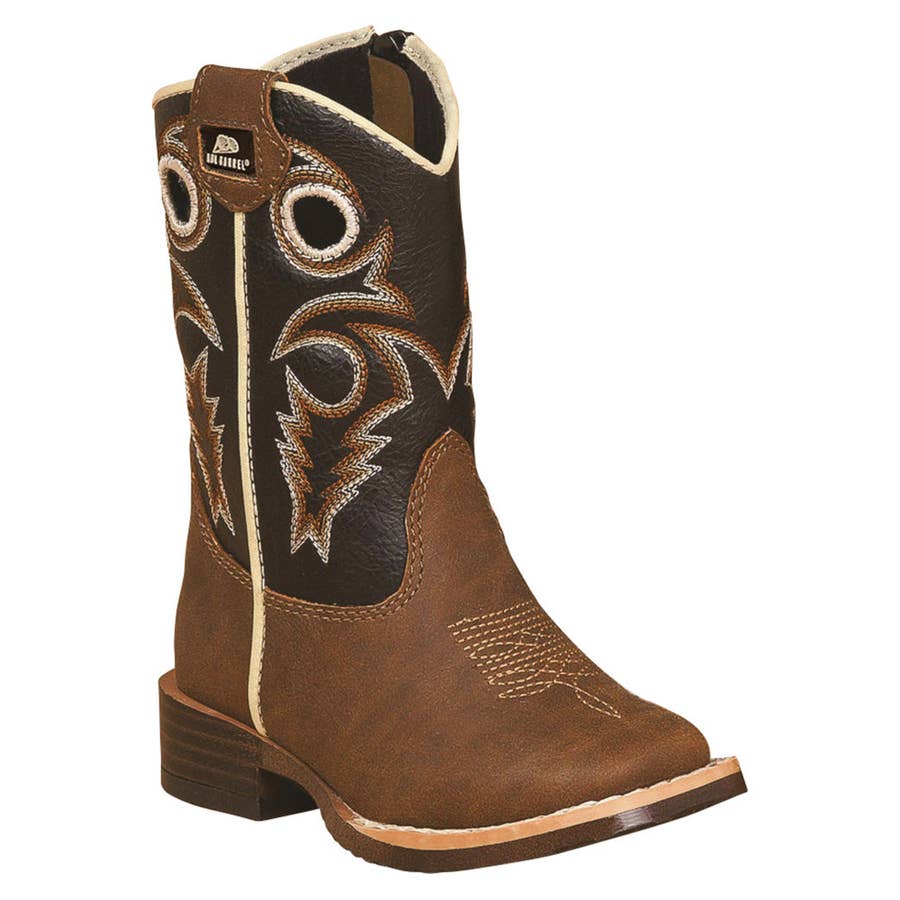 DBL Barrel Boy's Trace Cowboy Boots - Brown