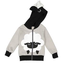 Doodle Pants Kid's Infant/Toddler Sheep 3D Hoodie - Gray