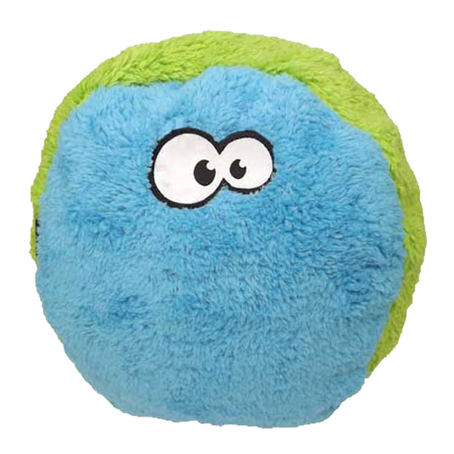 Cycle Dog Duraplush FuzzBall Pet Toy - Blue/Green