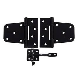 Hardware Essentials Heavy Duty Gate Hardware Kit - Black
