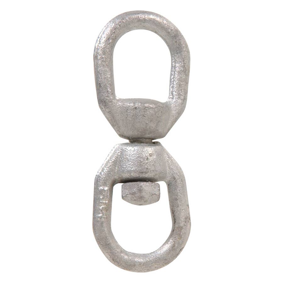 Hardware Essentials Double Round Swivel - Galvanized