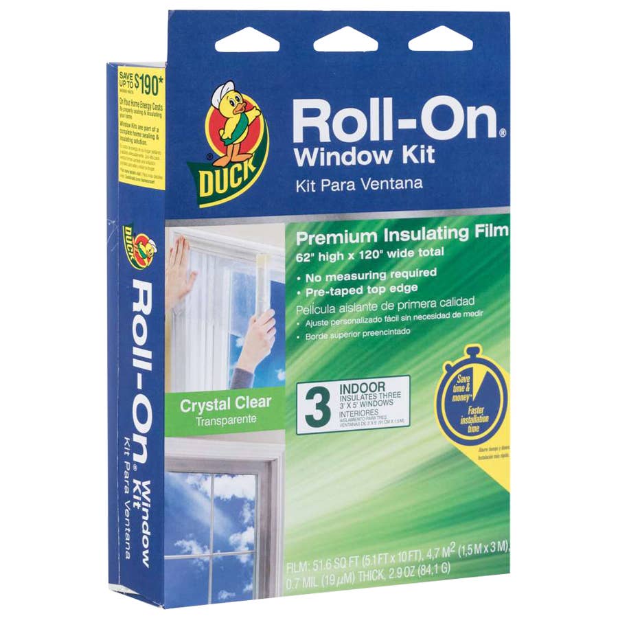 Duck Roll-On Window Insulation Film Kit - 3 pk