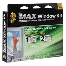 Duck Max Strength Clear Window Kit - 84"" x 120""