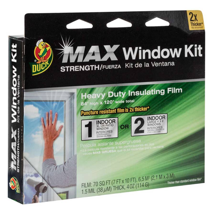 Duck Max Strength Clear Window Kit - 84"" x 120""