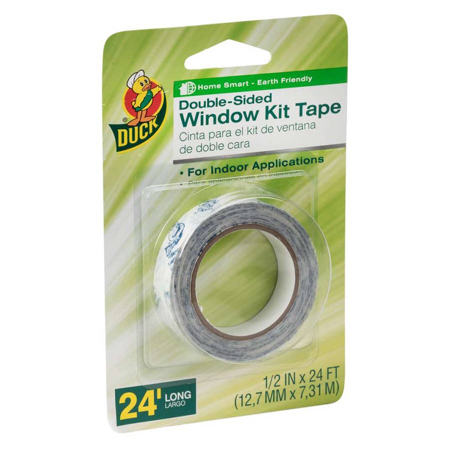 Duck Double Sided Indoor Replacement Window Kit Tape - 0.25"" x 24'