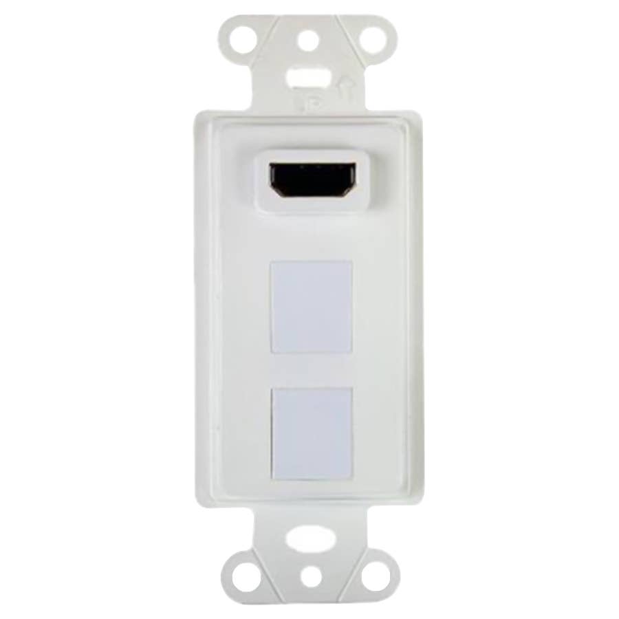 Legrand On-Q Pre-Configured HDMI 2-Port Strap - White