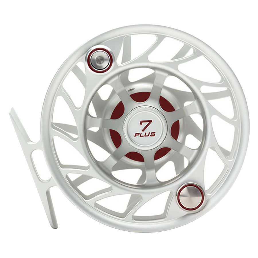 Hatch Outdoors 7 Plus Finatic Fly Reel - Large Arbor - Clear/Red