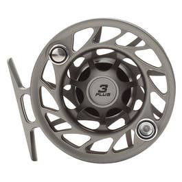 Hatch Outdoors 3 Plus Finatic Fly Reel - Large Arbor - Gray/Black