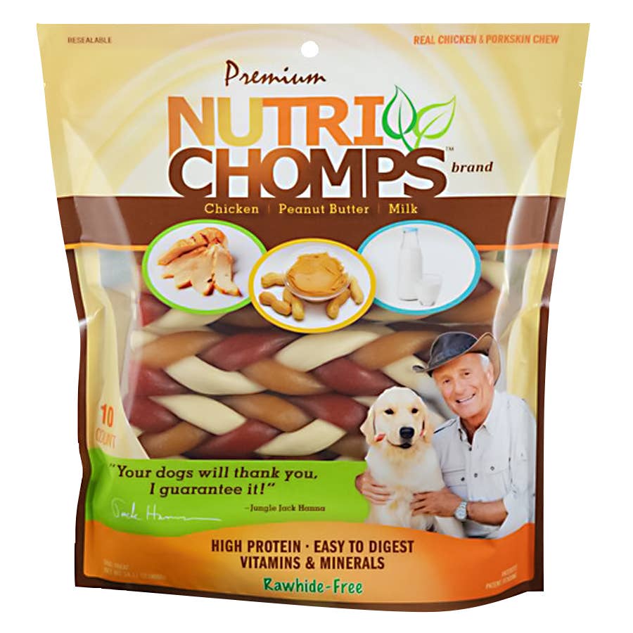 Nutri Chomps Mixed Flavor Braid - 6""
