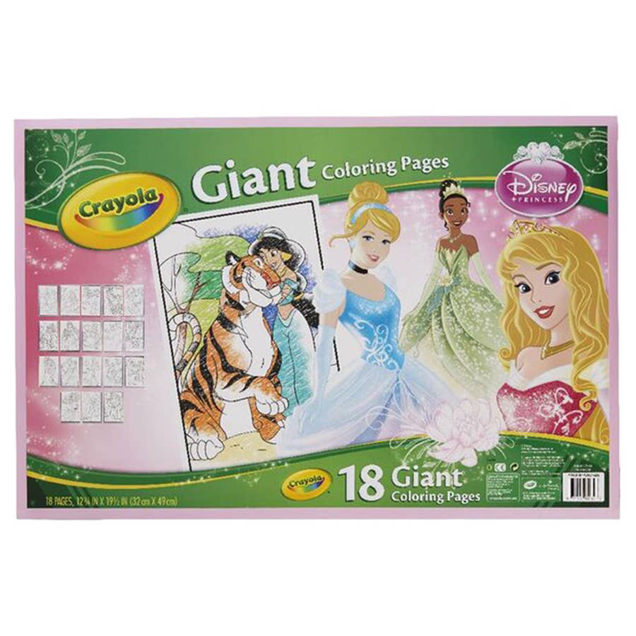 crayola giant coloring pages disney princess