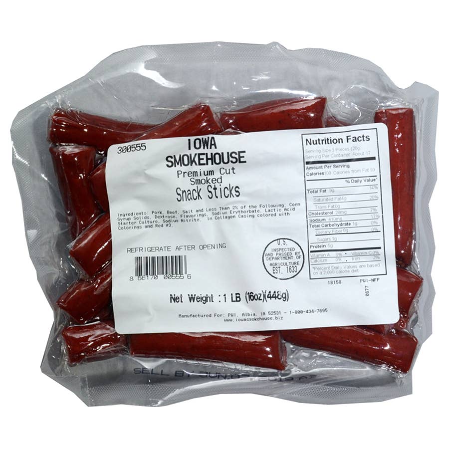 Iowa Smokehouse Premium Cut Snack Sticks