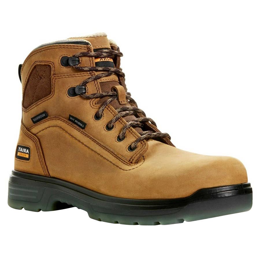 Ariat Men's Turbo Waterproof Composite Toe Work Boots - 6"" - Aged Bark ...