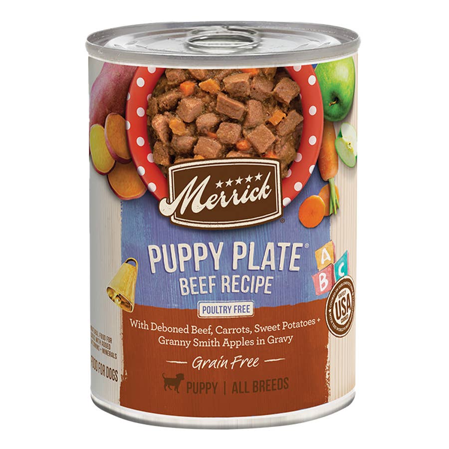 Merrick Grain Free Puppy Plate Beef Recipe in Gravy - 12.7 oz